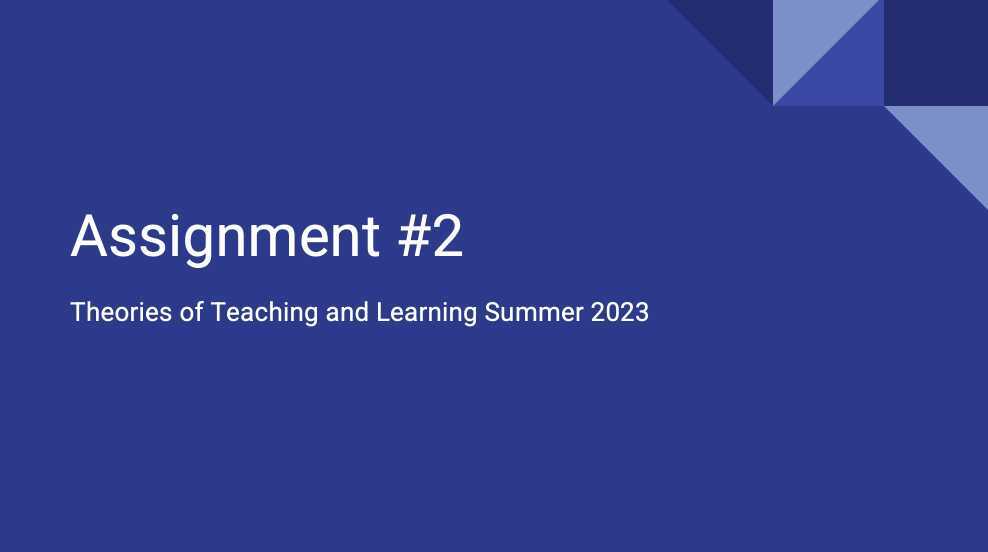 Assignment #2 Reflections