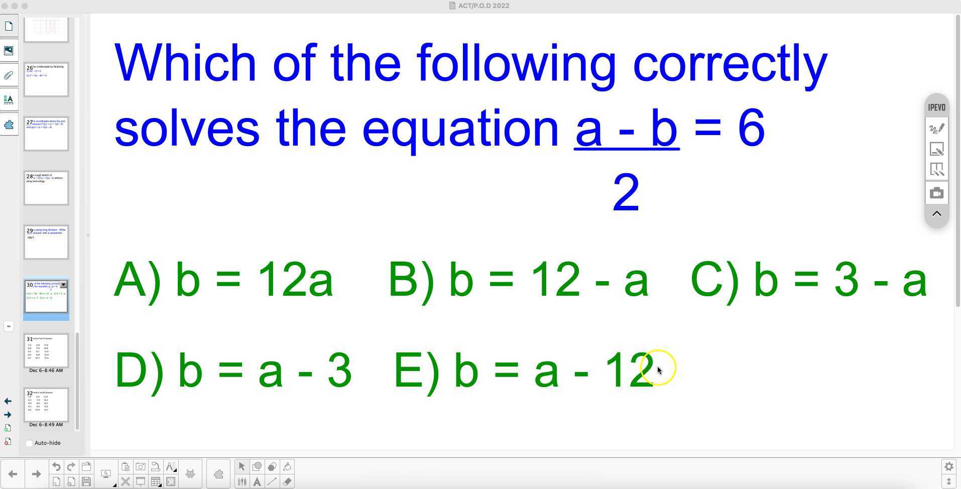Adv. Algebra II (2.13 cont.) Video 10/13/2022