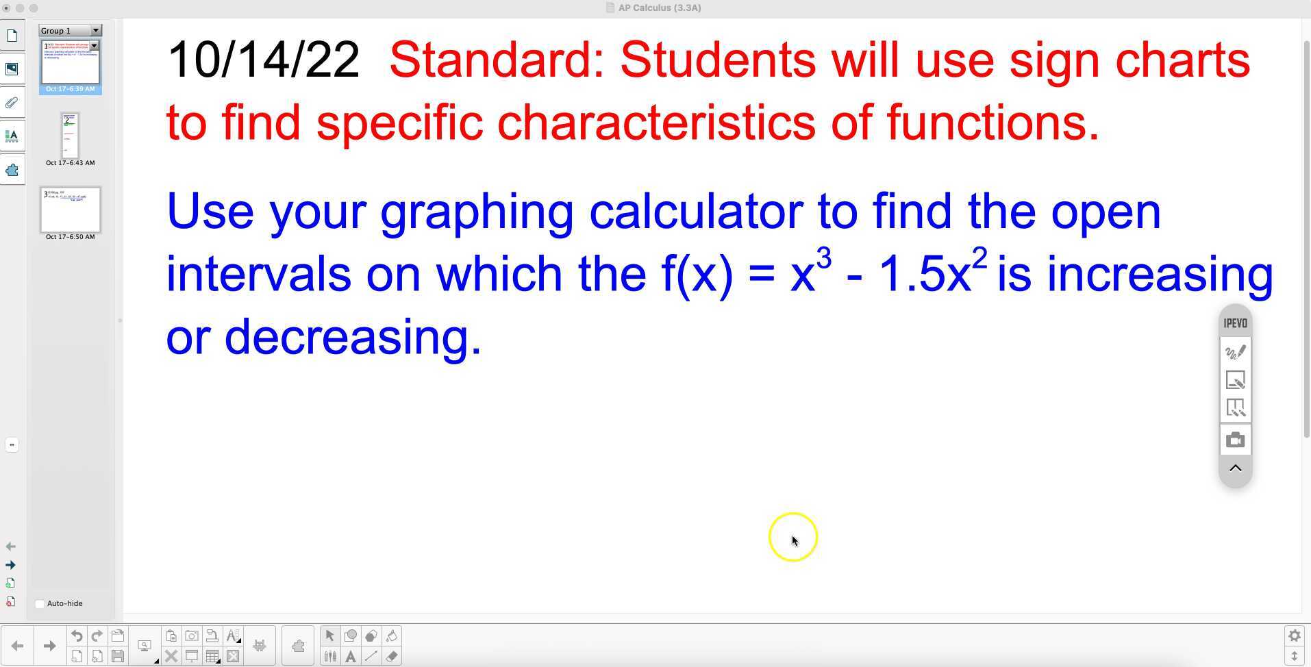 AP Calculus (3.3A) Lesson Video 10/14/2022