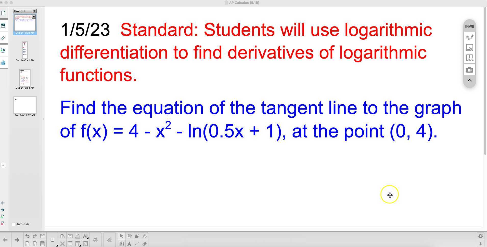 AP Calculus (5.1B) Lesson Video
