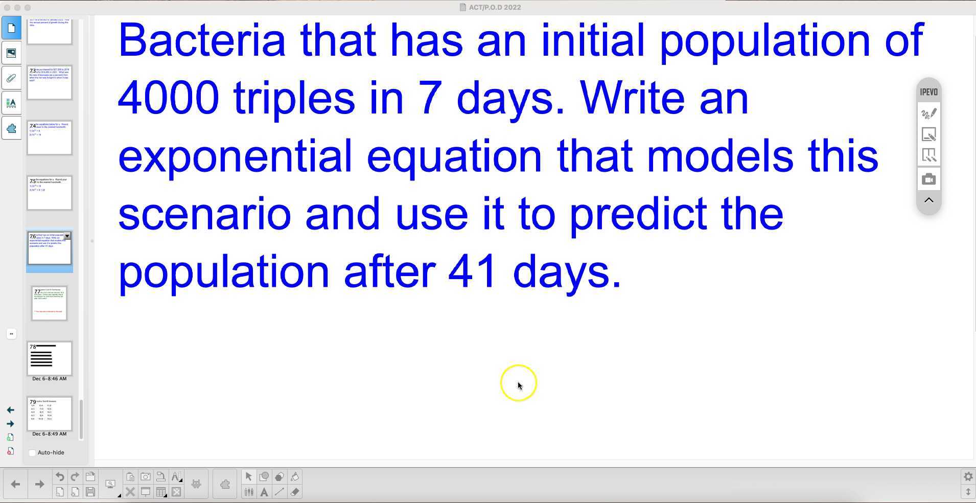 Adv. Algebra II (Unit 4A Test Review) Lesson Video