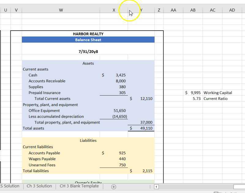ACC 124 CH 4 Working Capital and Current Ratio