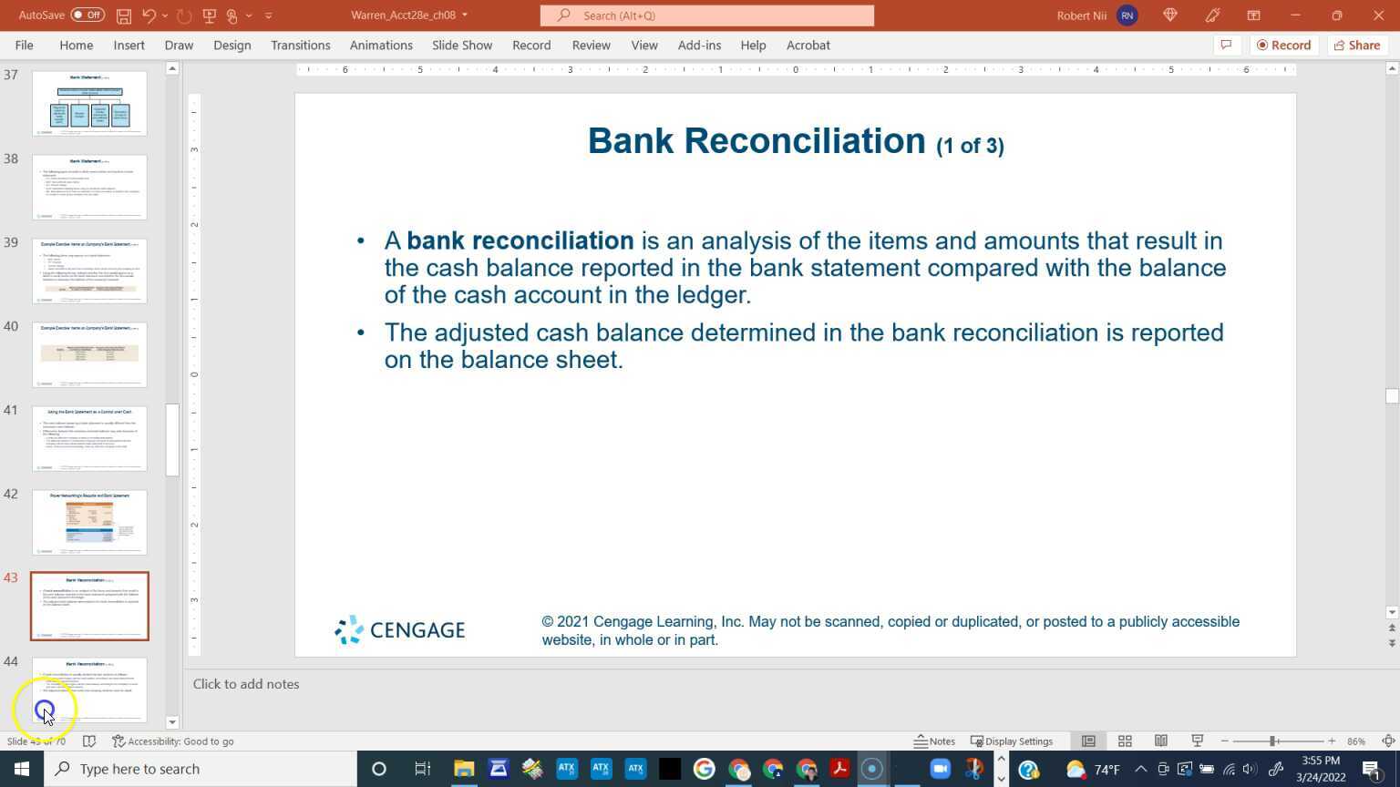 Understanding Bank Reconciliations
