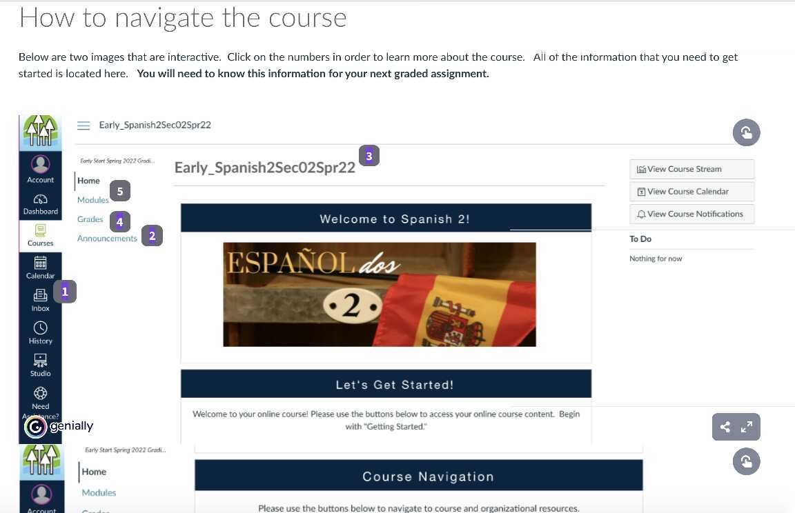 How to Navigate the course