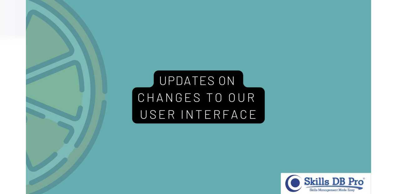 Changes to our UI - updated