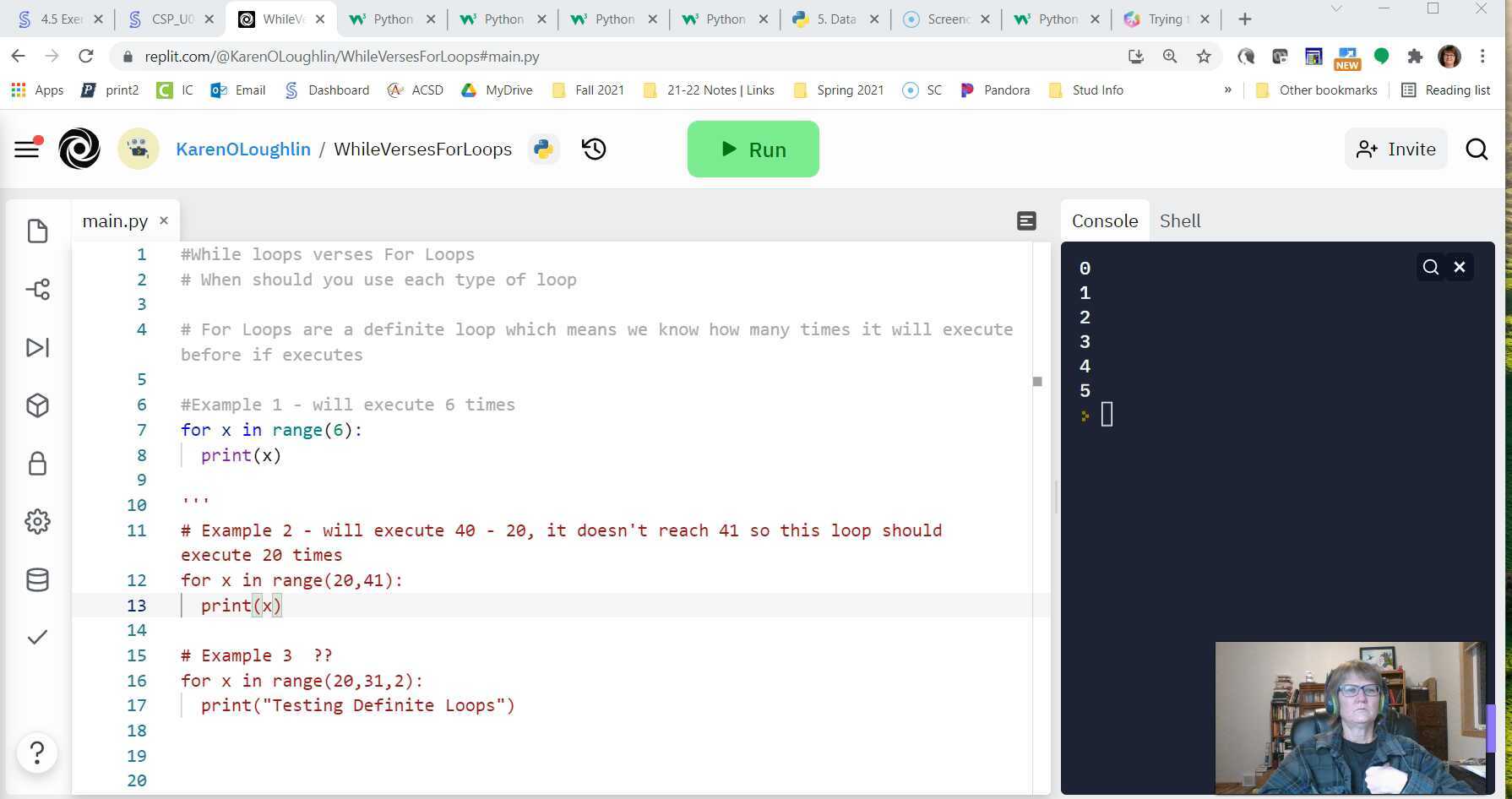 AP CSP WhileLoop Vs ForLoop