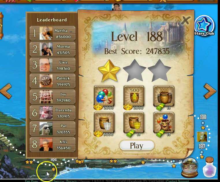 Bubble Epic Level 188