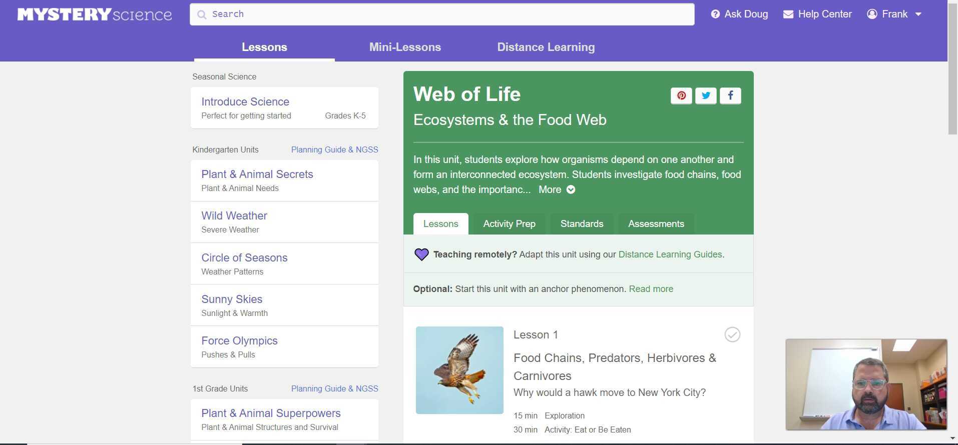 Web of Life Mystery Science