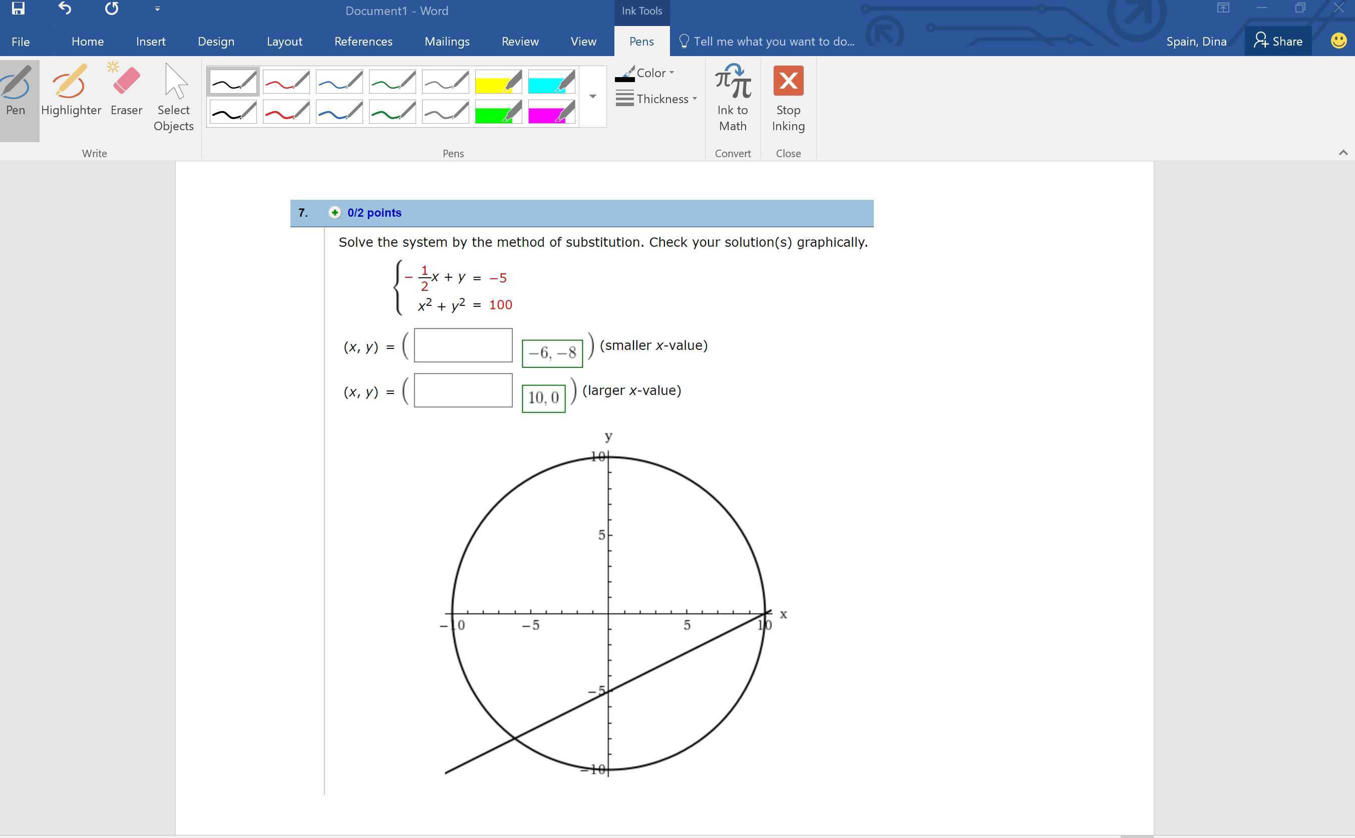 MAT 110 Sect. 9.1 #7