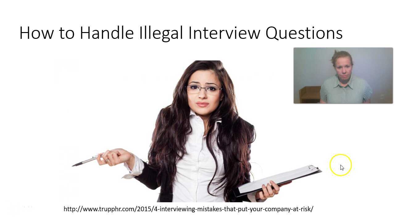 How to Handle Illegal Interview Questions