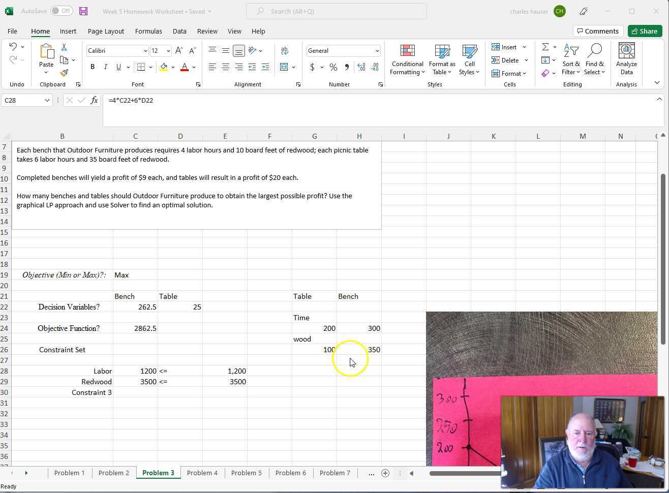 Week 5 homework problems explained
