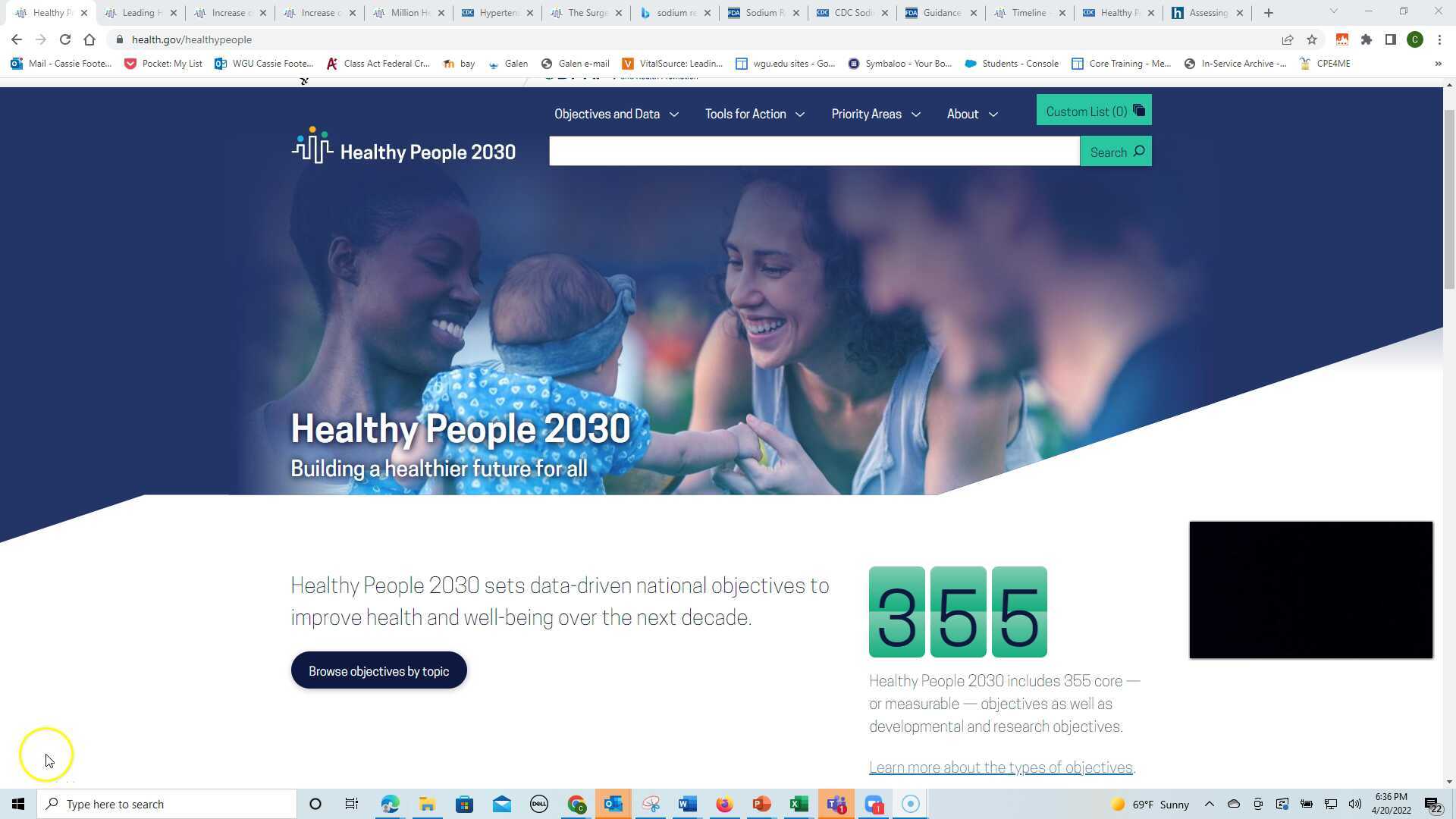 Checking Back with Healthy People 2030