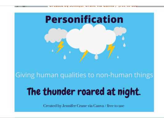 Personification with Clouds, Jennifer Crane, Canva and Screencastomatic ...