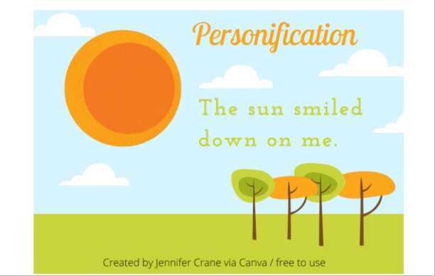 Personification with the Sun, Jennifer Crane, Canva and ...