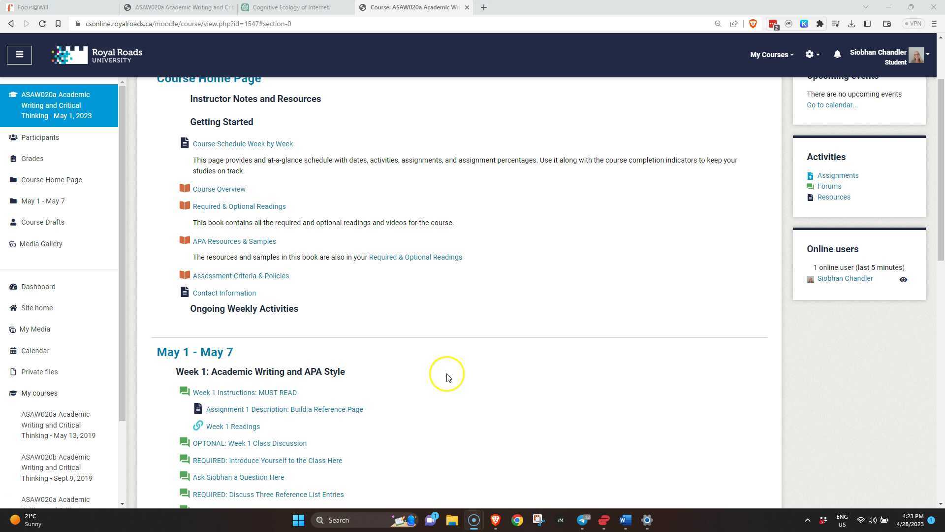 Overview of Build Reference Page Assignment (17:48)