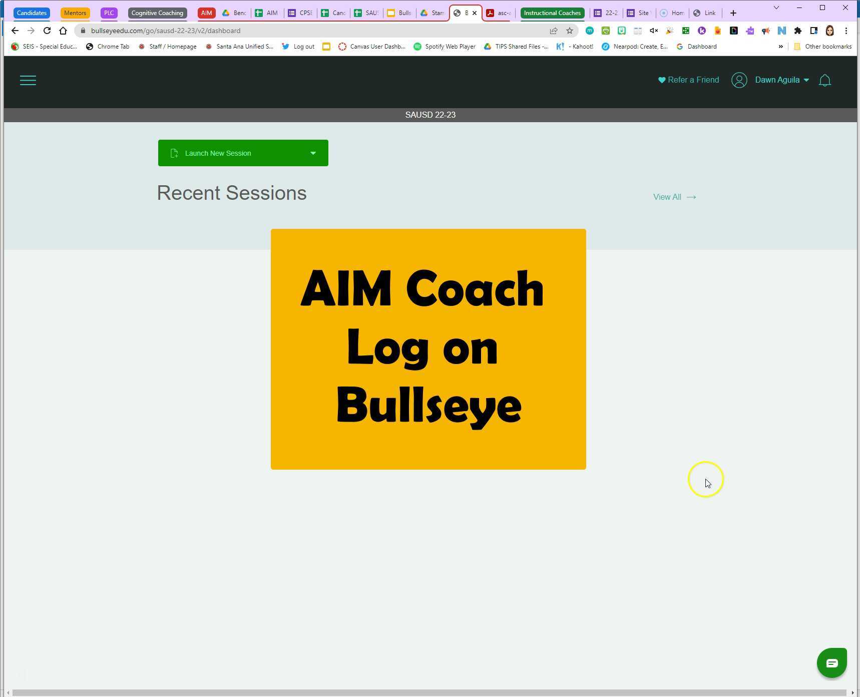 AIM Coach Log