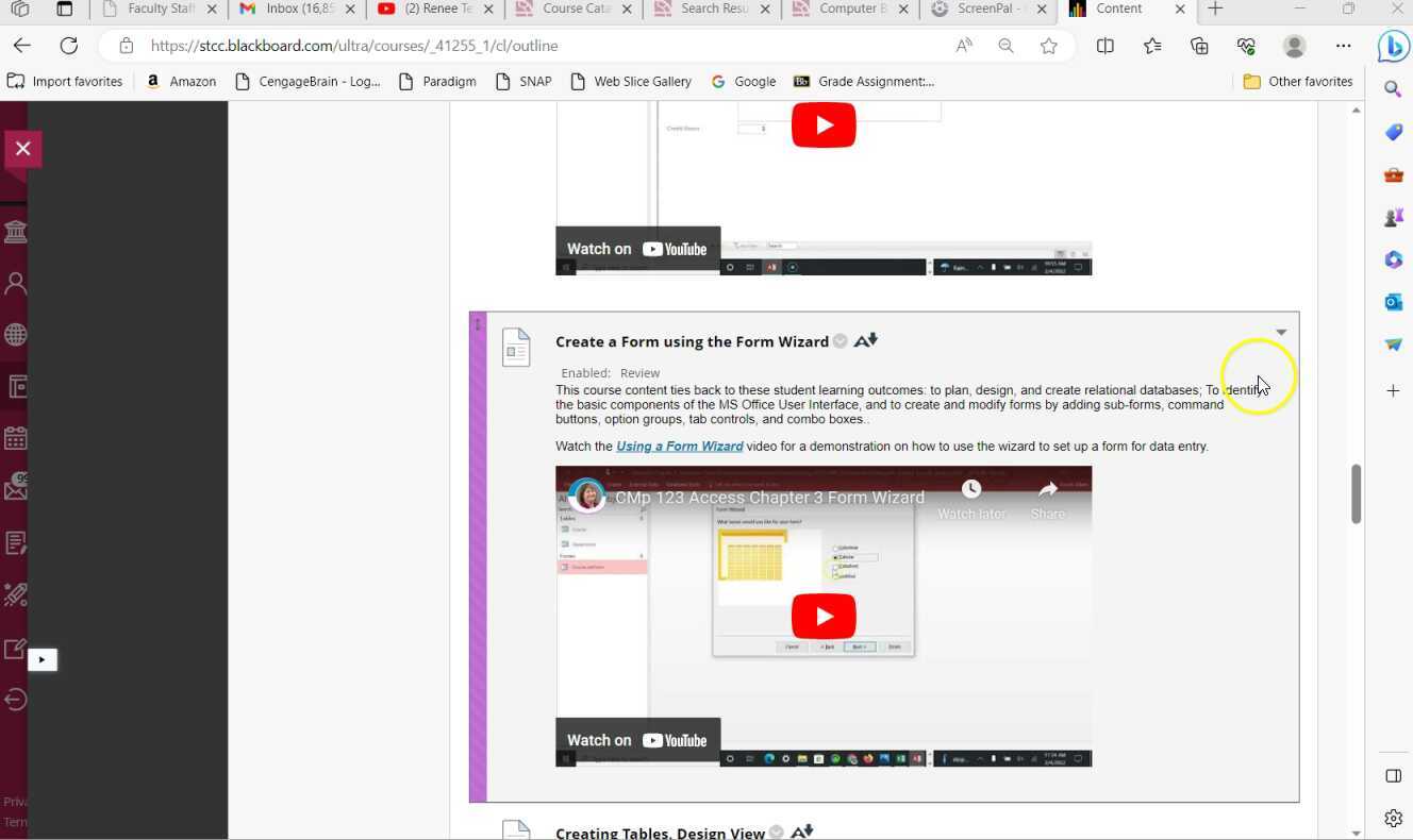 Access Database - Using Form Wizard