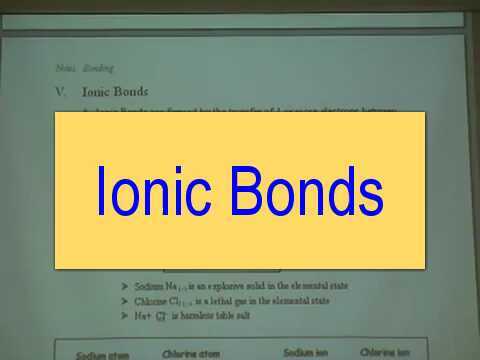 Ionic Bonds & Compounds (Biology)