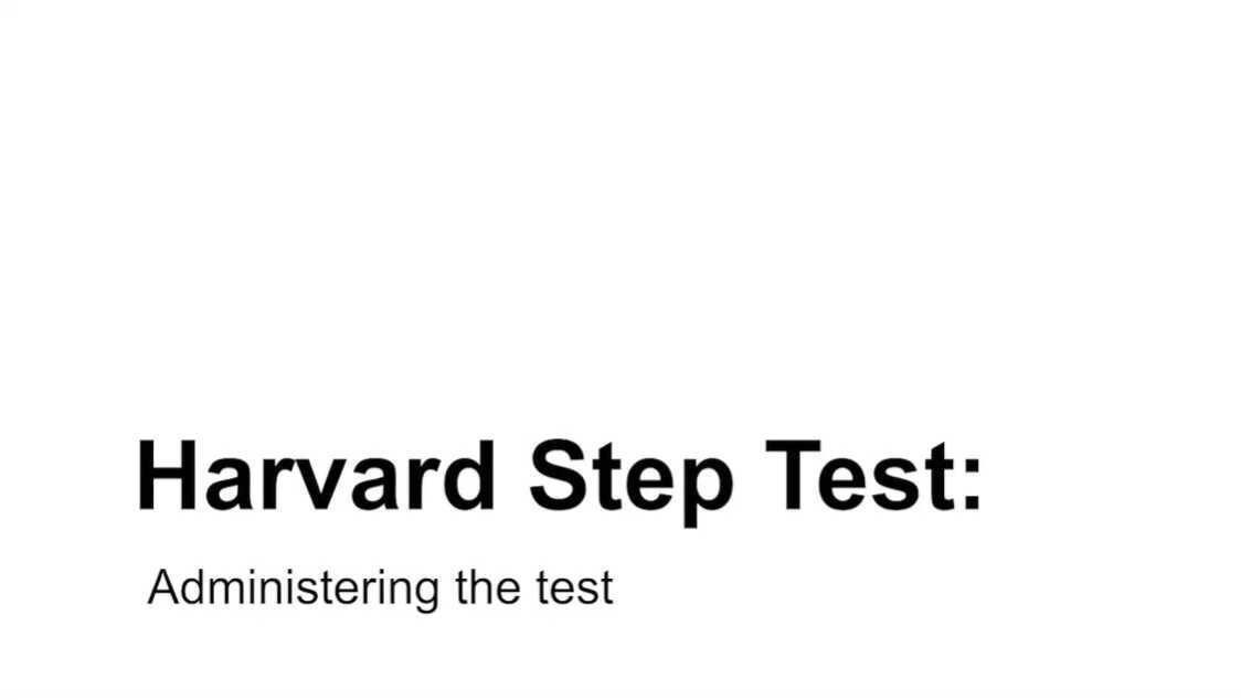 Harvard Step Test harvard-step-test