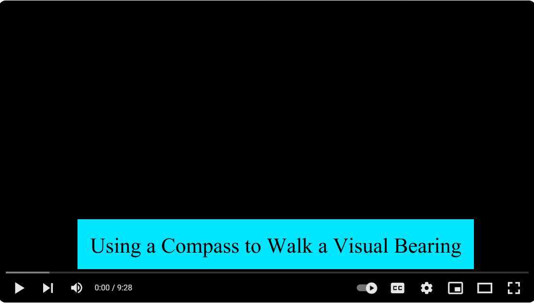 Using a Compass to Walk a Visual Bearing