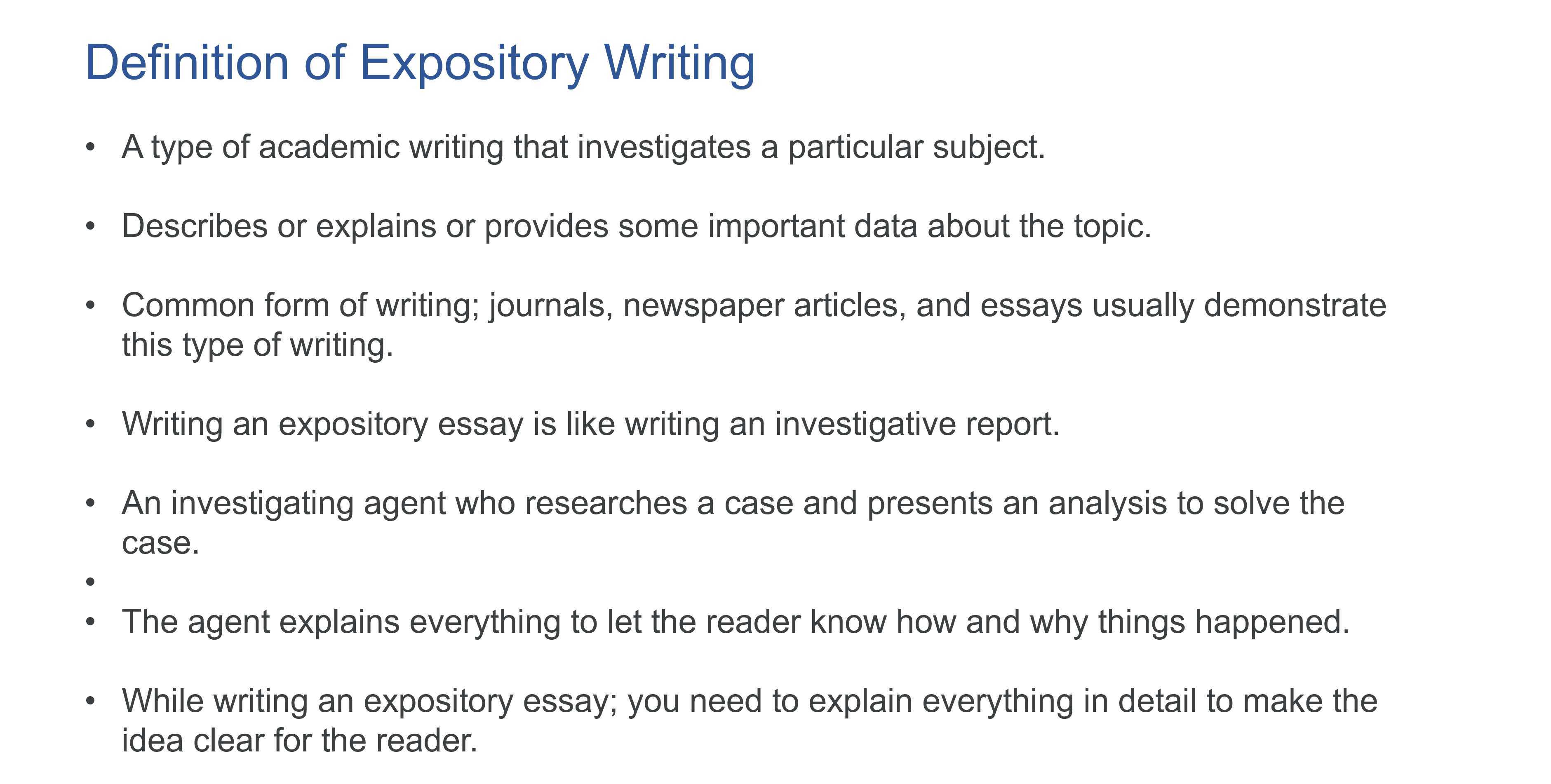 Expository Writing PPT