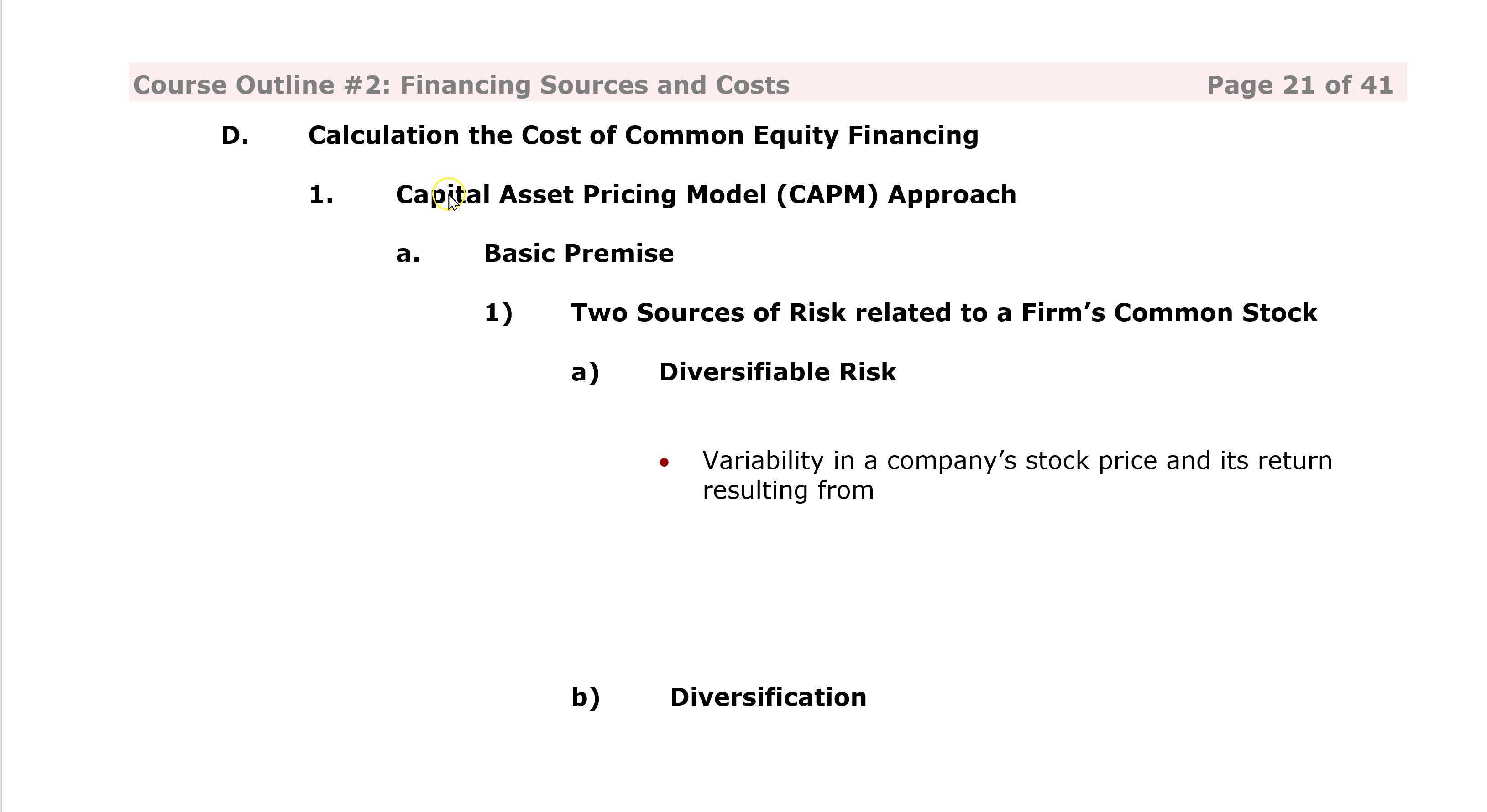 Cost Of Common Equity Financing CAPM cost-of-common-equity-financing-capm