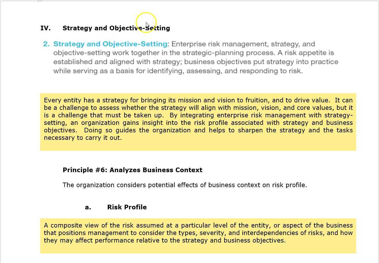 Strategy and Objective-Setting: