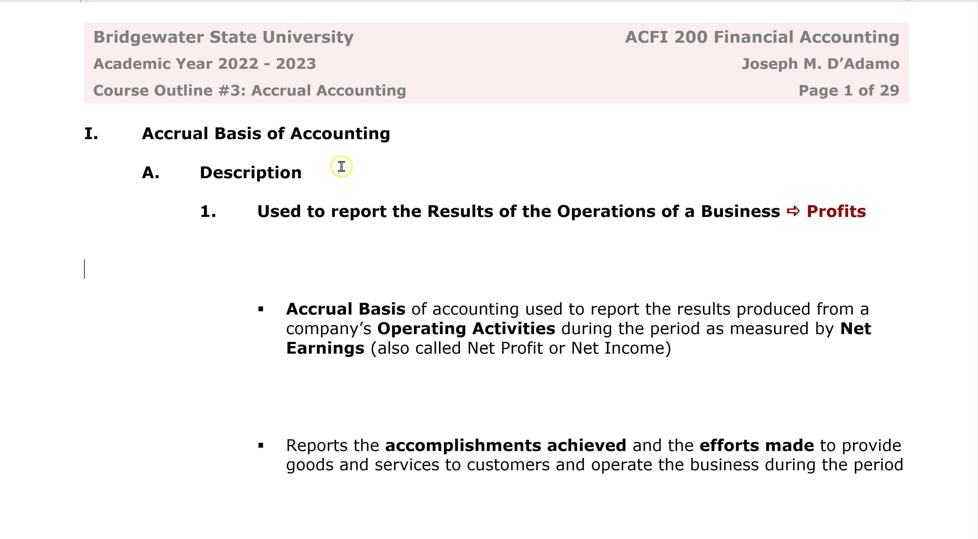 Introduction to Accrual Accounting