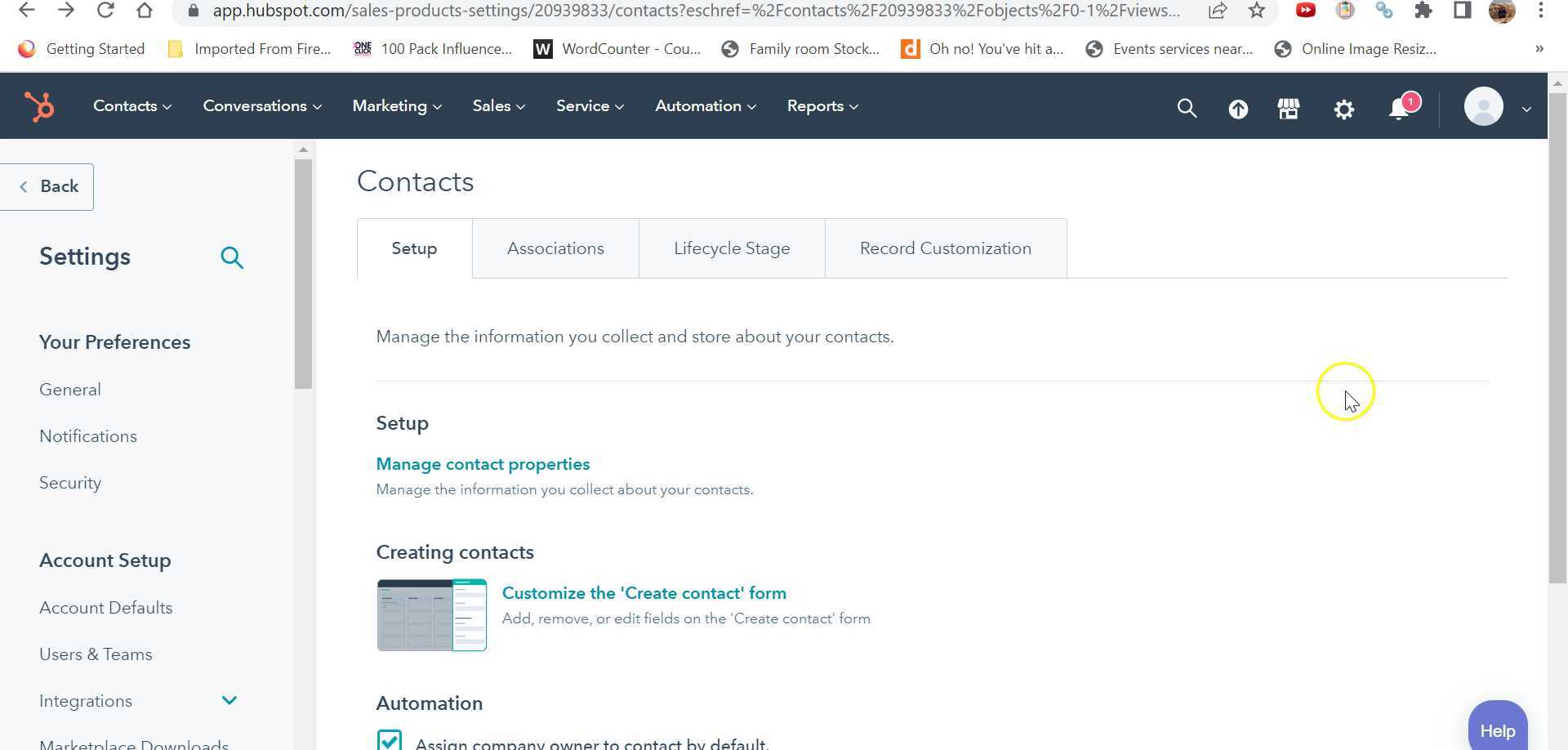 hubspot Create Users