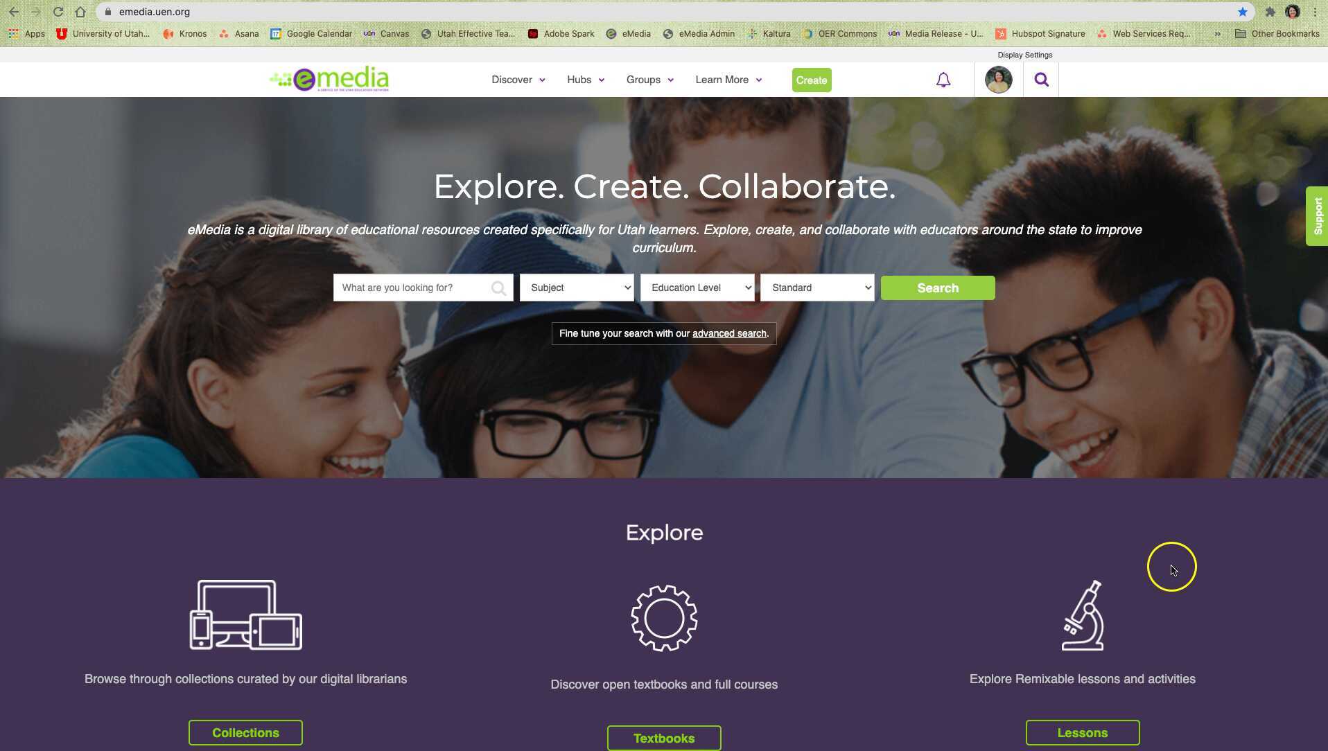 eMedia Collection/Hub Link