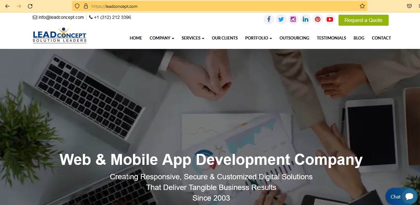 Snip - LEADconcept - Web & Mobile App Development Company, PK & CA Mozilla Firefo