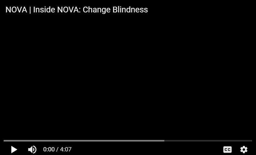 Change Blindness