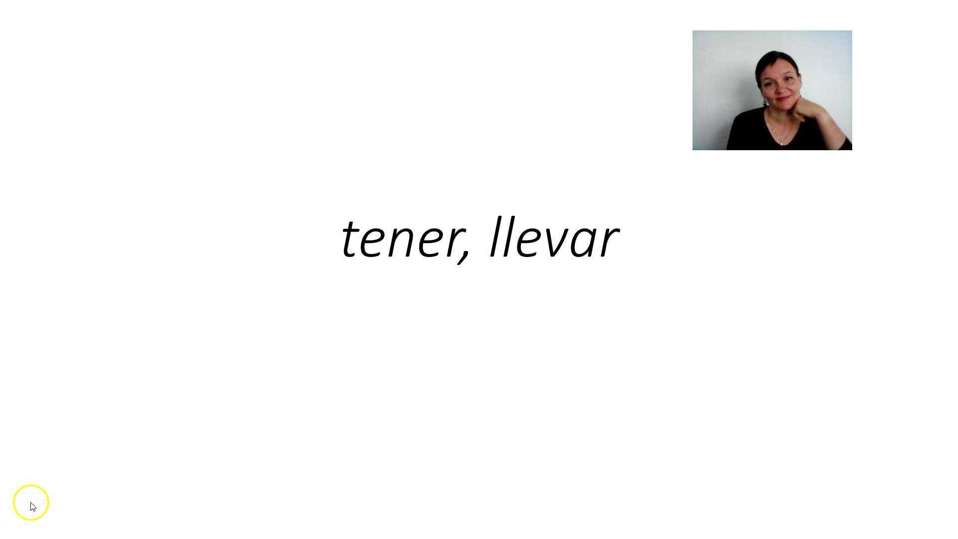 tener, llevar
