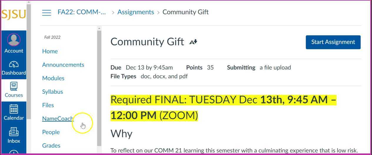 Community Gift Overview