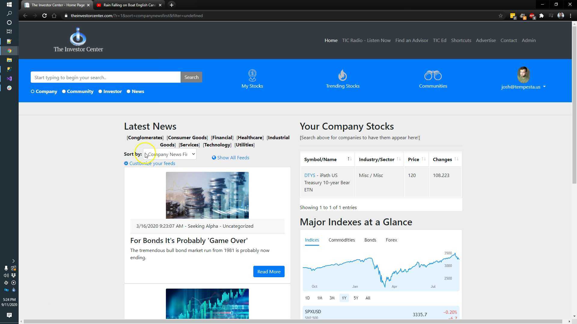 TheInvestorCenter.com - Multimedia Embed Feature