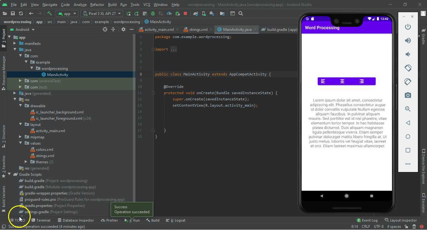Android material design: Button - part2