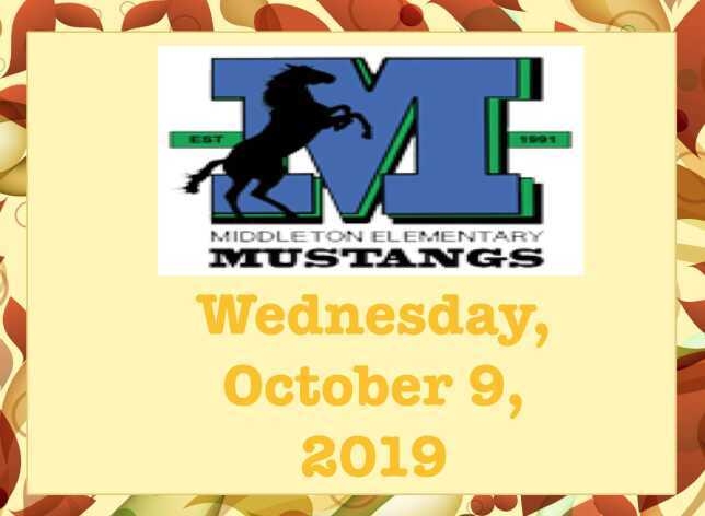 Morning Announcements 10-9-19