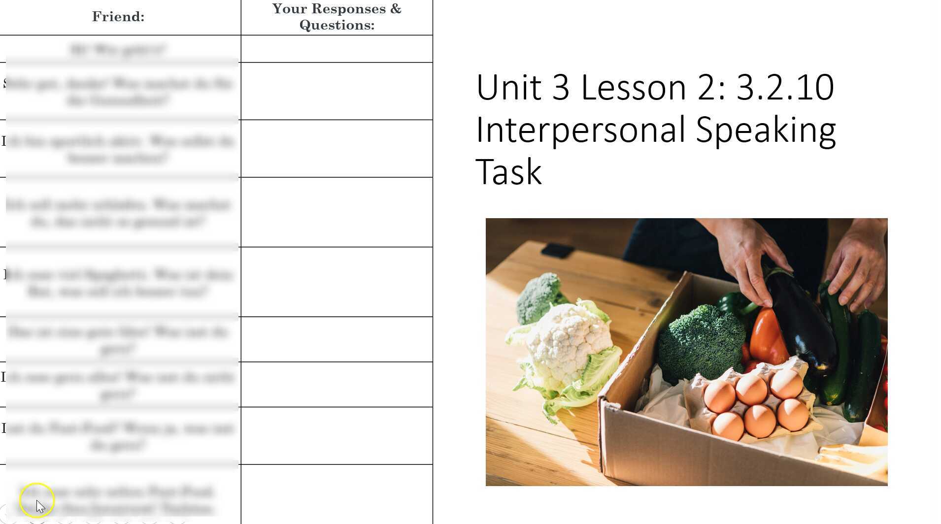 G2 Speaking Task U3L2