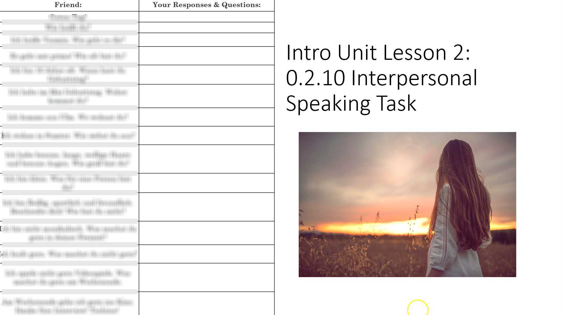 G2 Speaking Task IUL2
