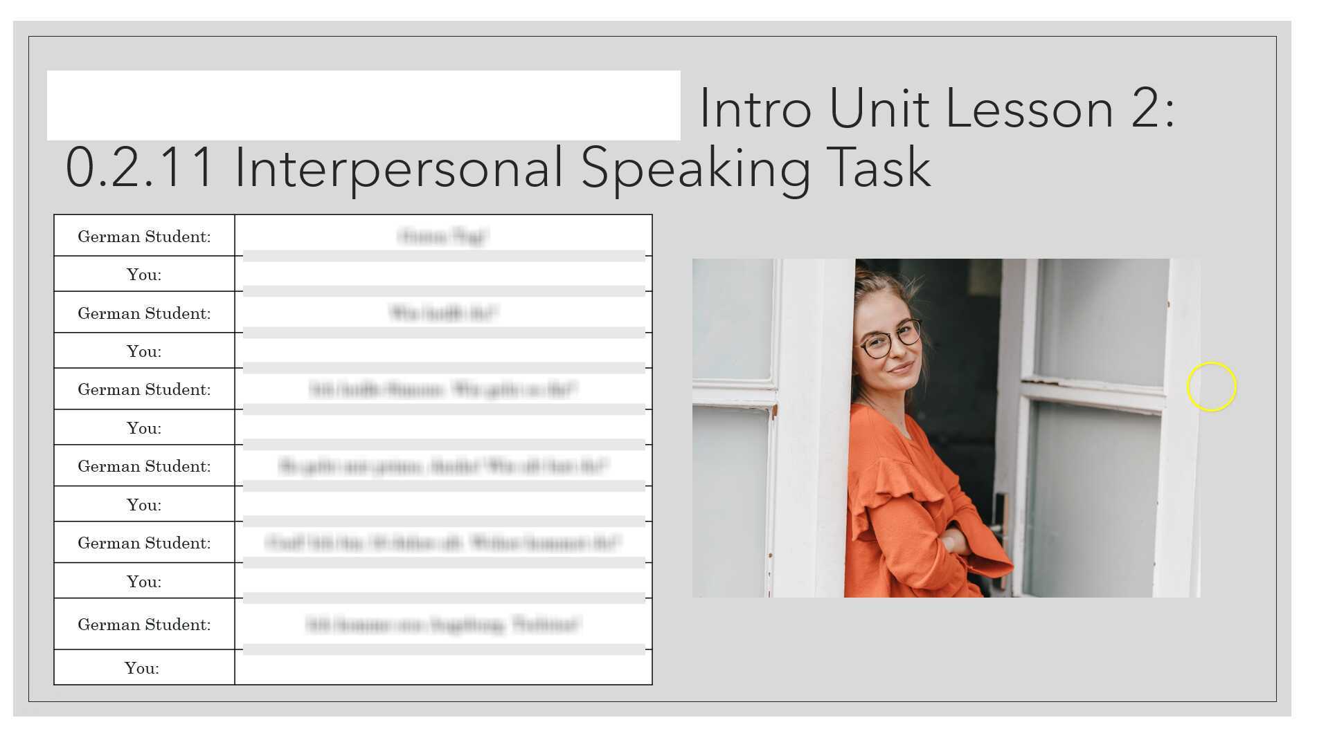 G1 IUL2 Speaking Task Recording