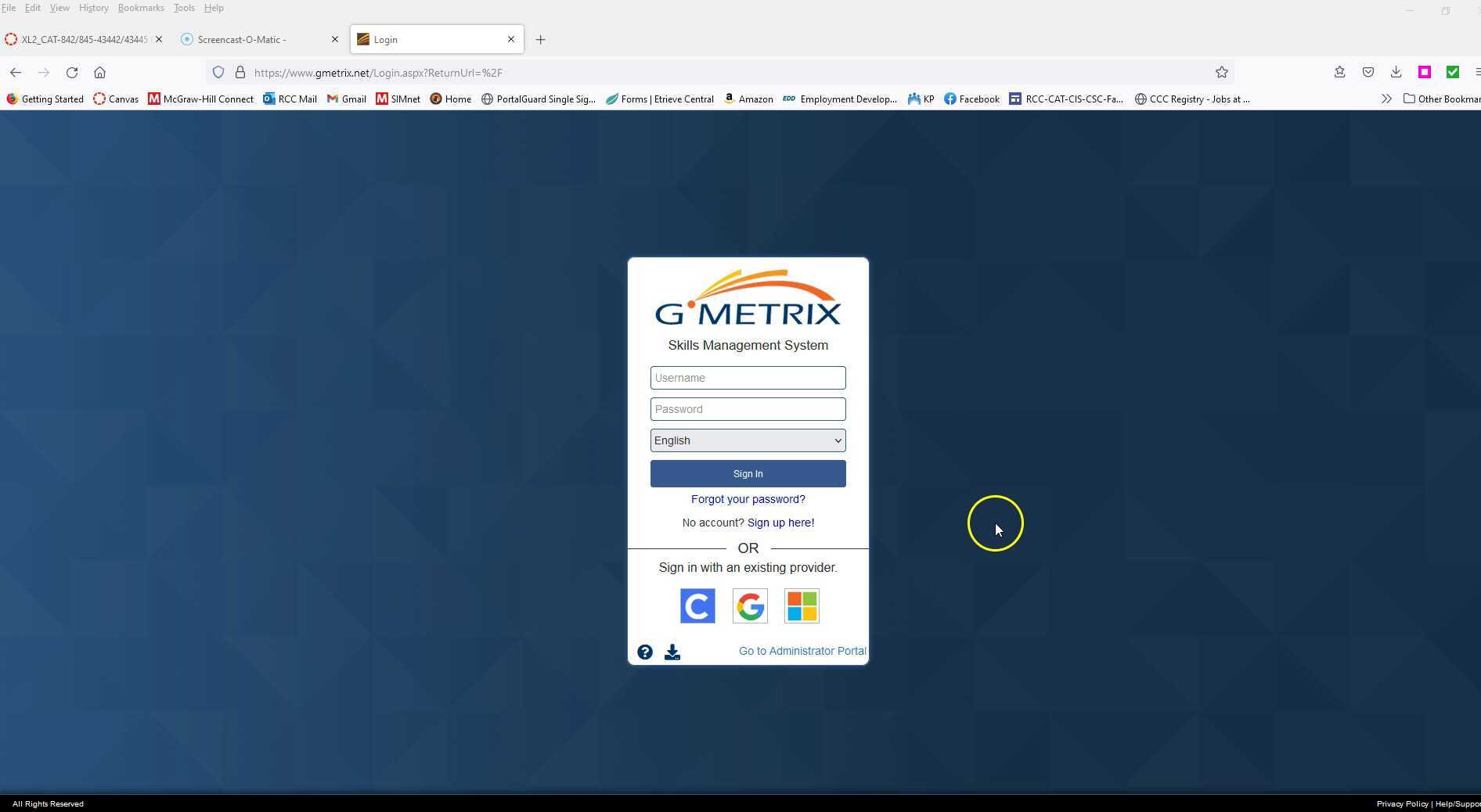 Using Gmetrix