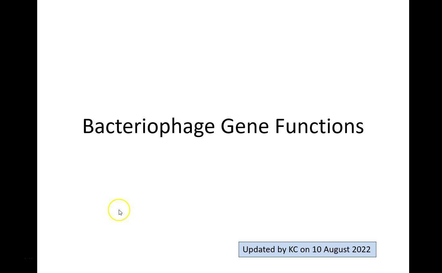 Phage functions