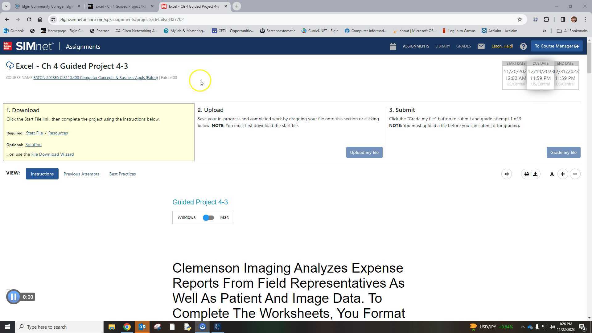 Excel-Ch 4 Guided Project 4-3
