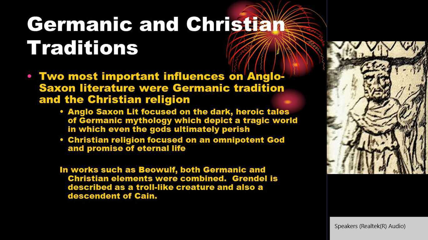 Germanic Christian Traditions and Beginning of "Beowulf"