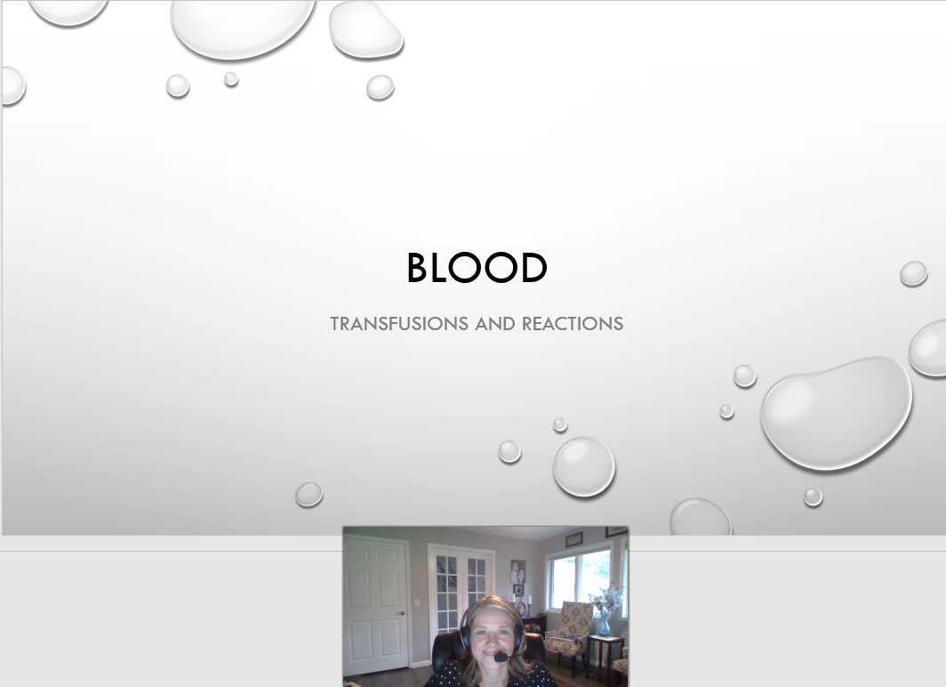 blood transfusions and reactions