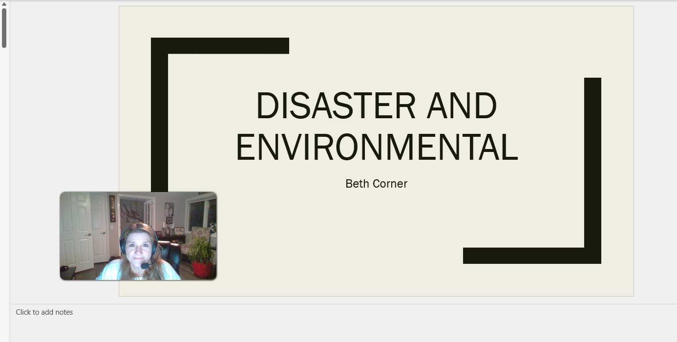 disaster and environmental