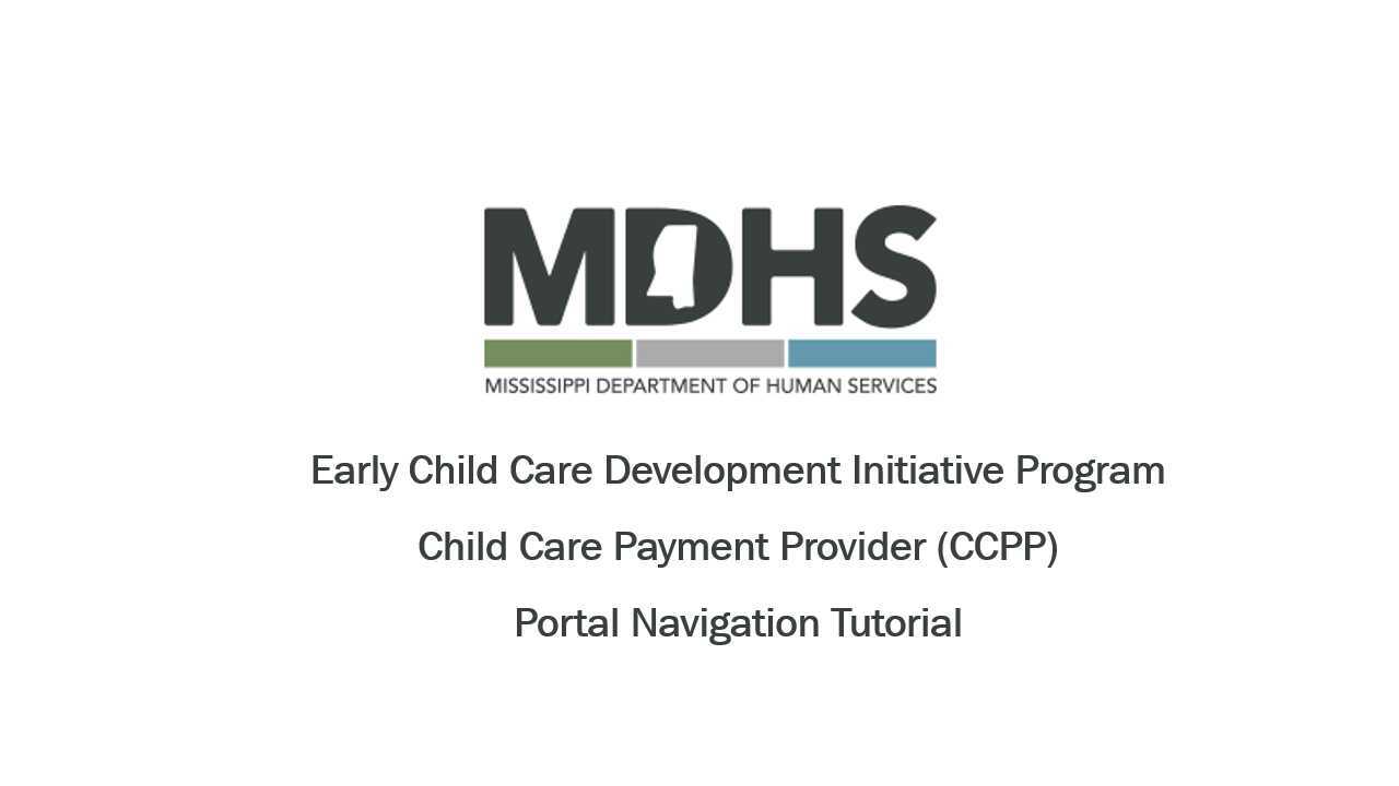 MDHS - EECDI Employer Tutorial