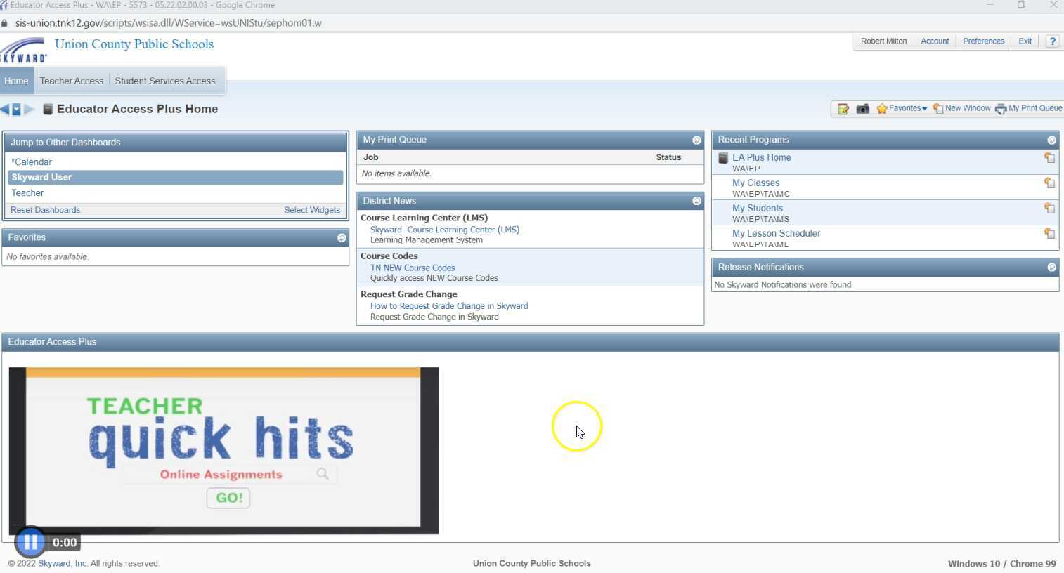Skyward Grade Posting Status Quick