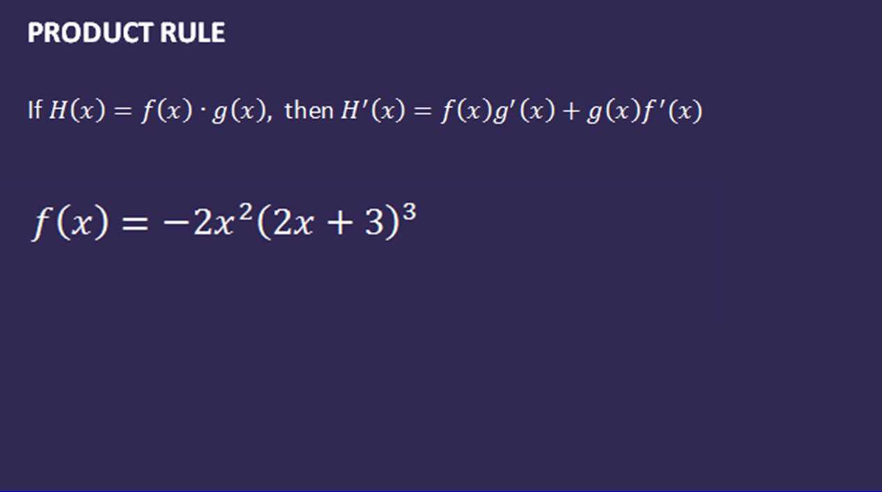 Product Rule