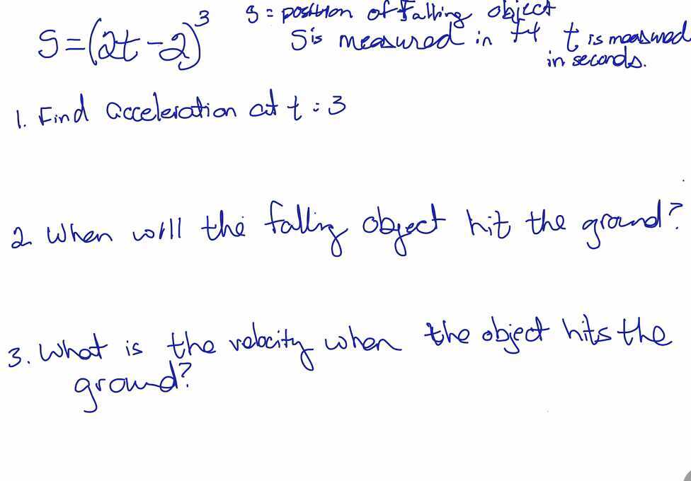 AP Calculus M2L6 Examples